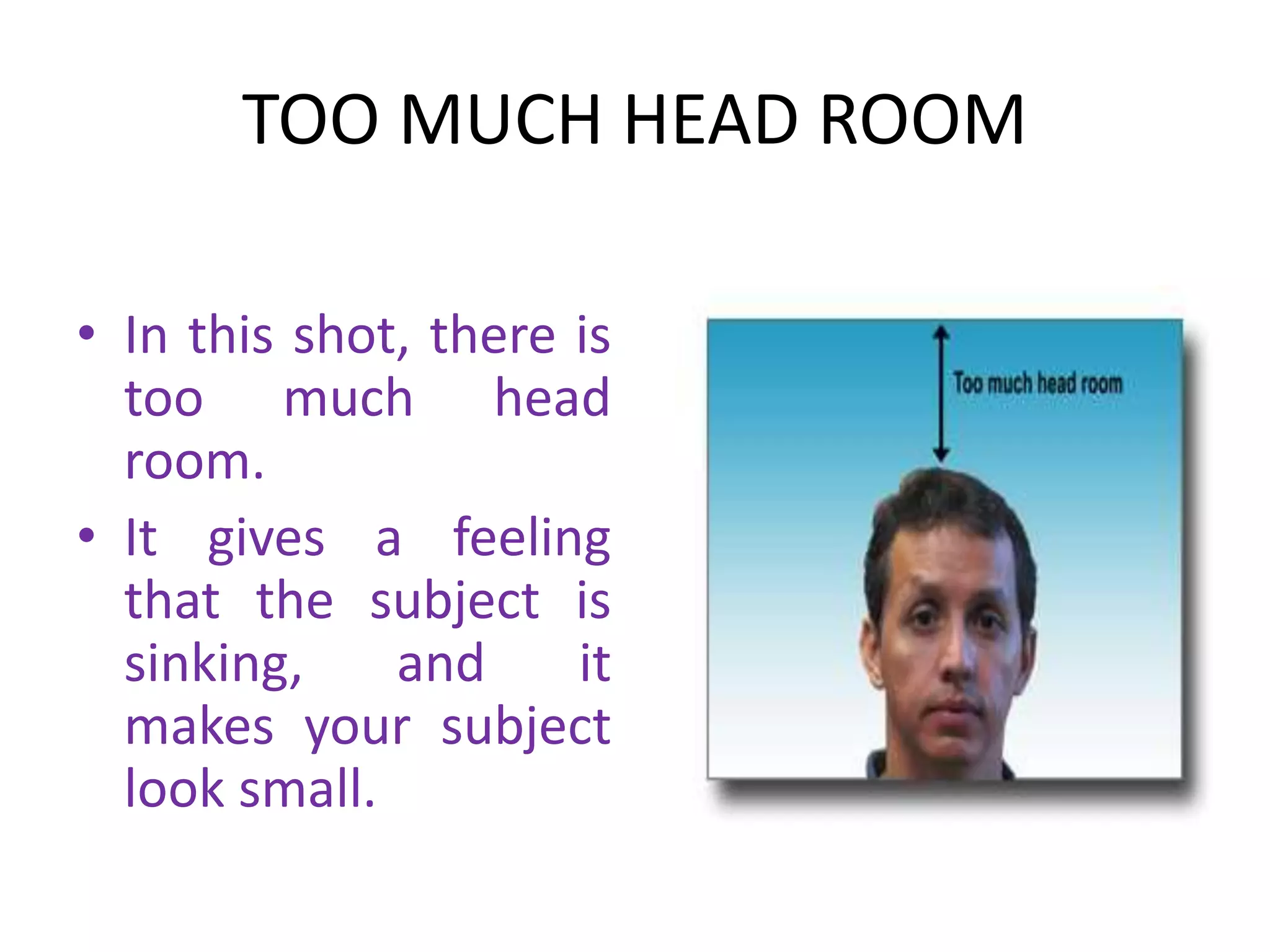 TELEVISION PRODUCTION ,HEAD ROOM, LOOKING SPACE, WALKING SPACE | PPT