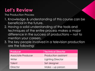 Television production module 1 a | PPTX