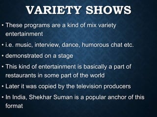 Television Programmes | PPTX