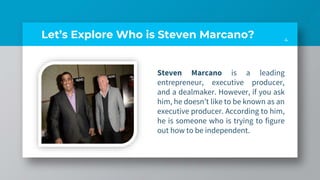 Television Show Producer Steven Marcano | PPTX