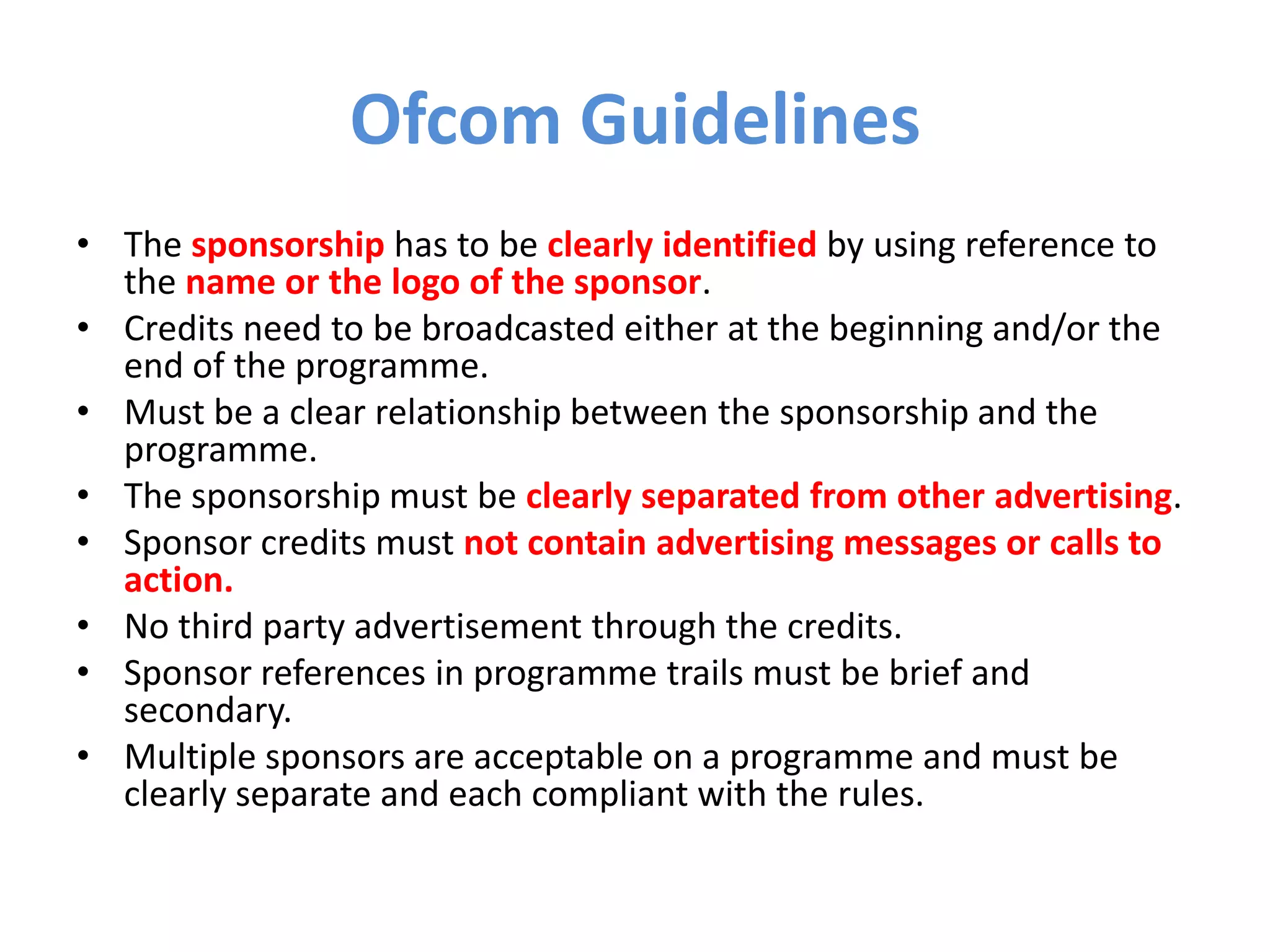 Television sponsorship | PPTX