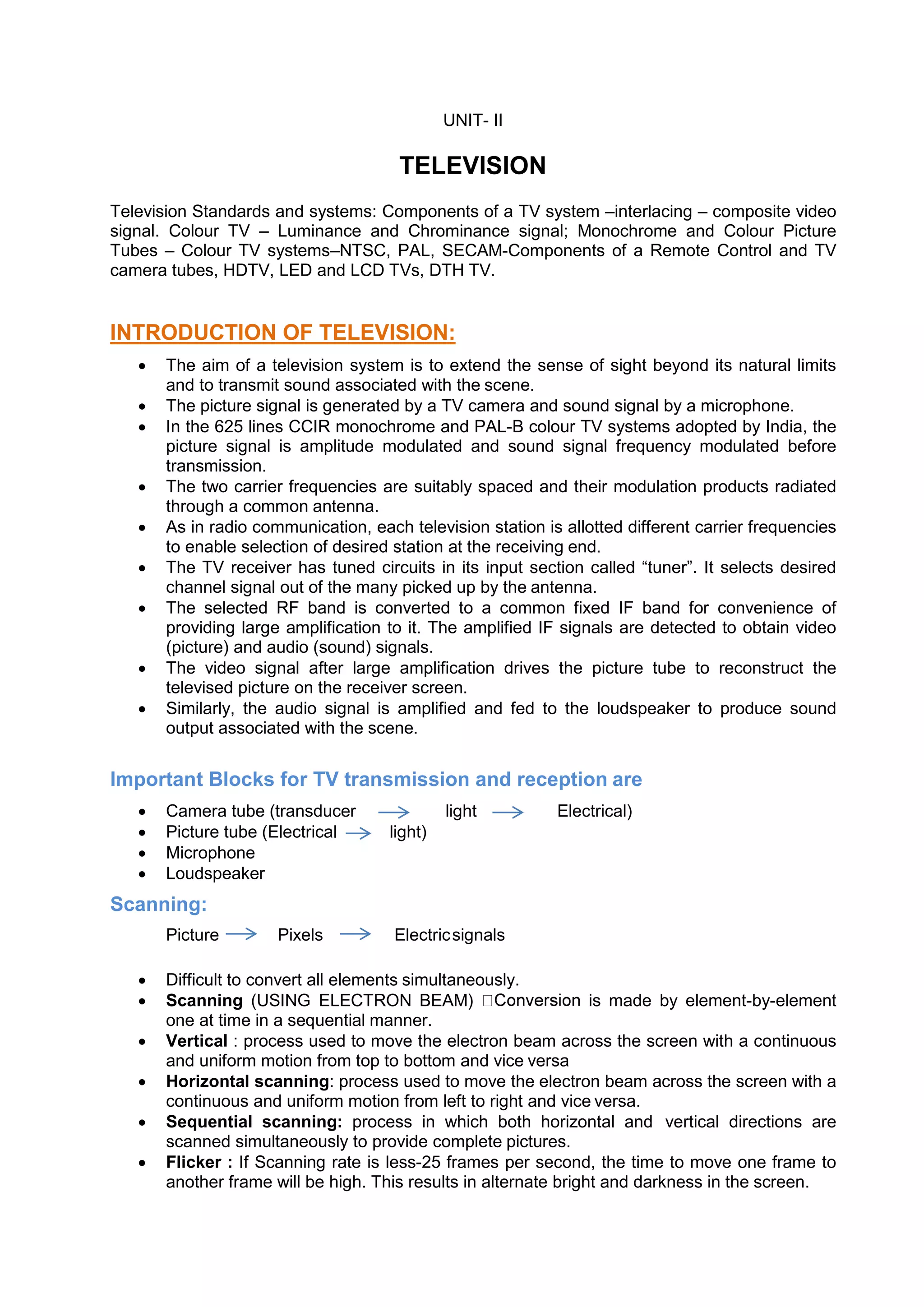 Television standards and systems | PDF