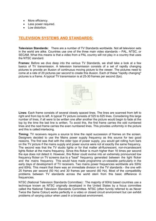 Television standards and systems | PDF