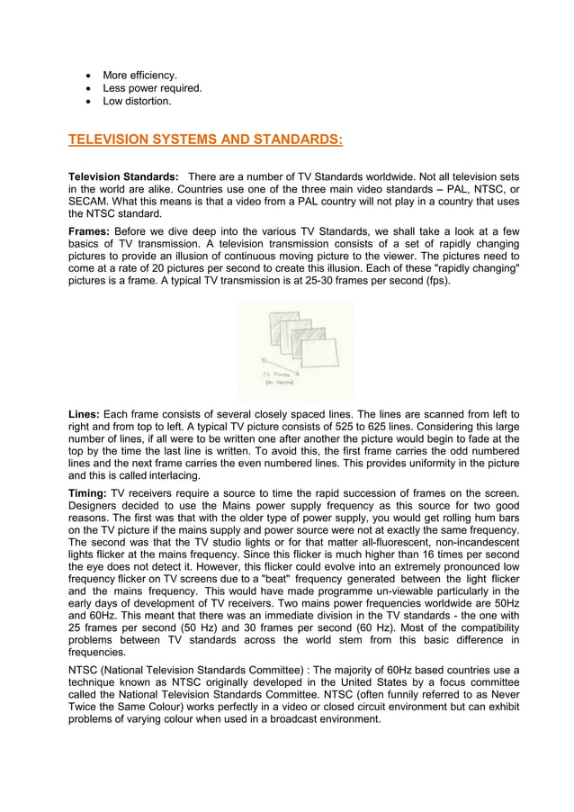 Television standards and systems | PDF | Home Entertainment Systems ...