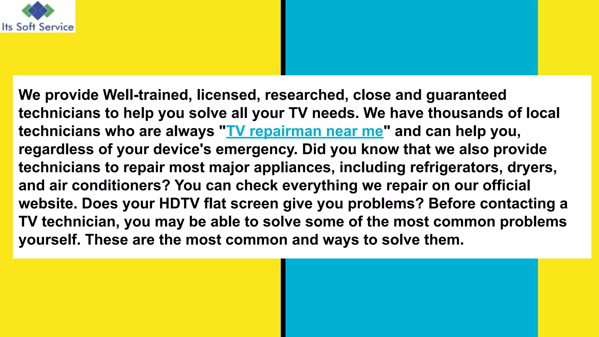 Television troubleshooting and repair | PDF