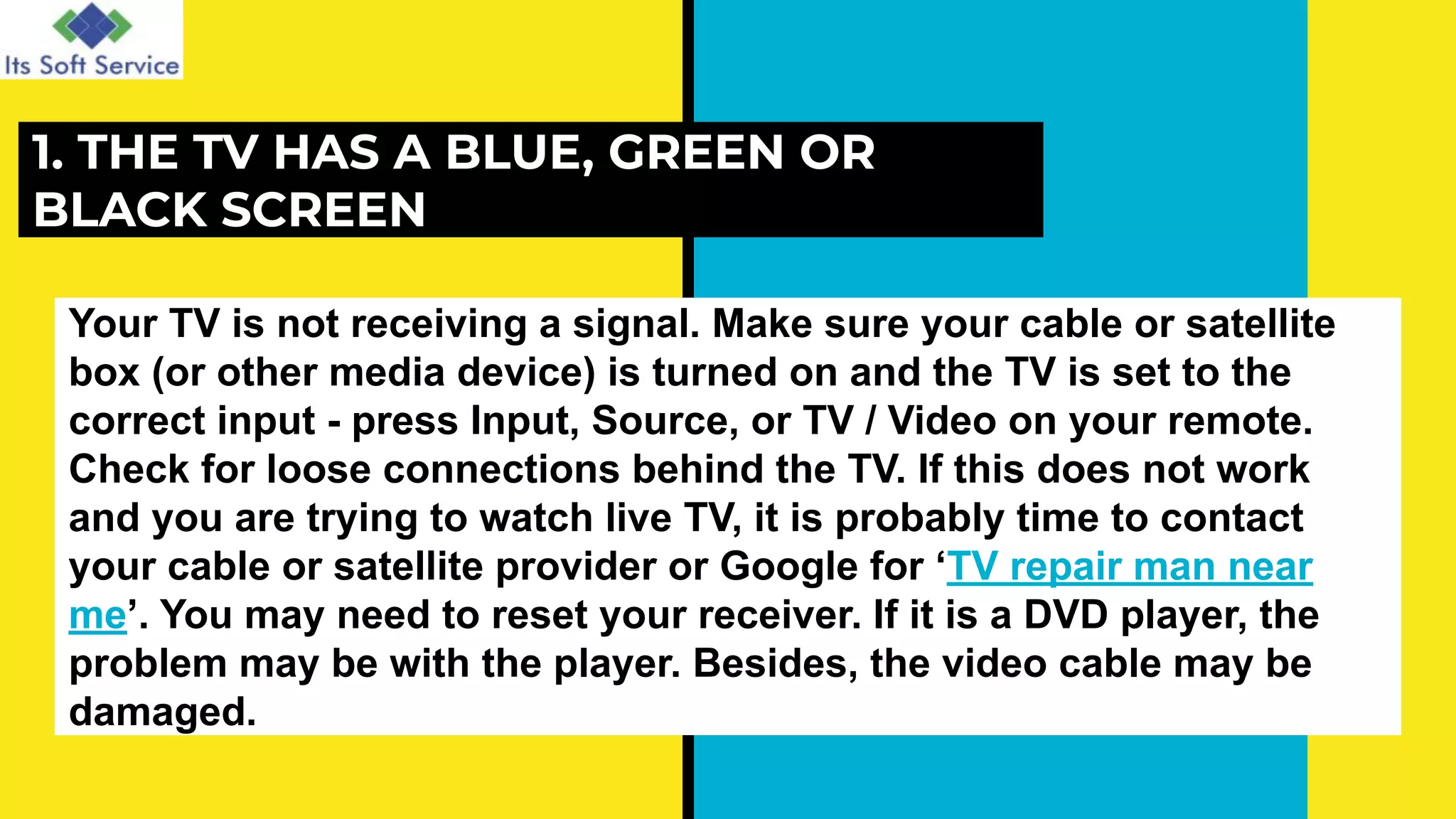 Television troubleshooting and repair | PDF