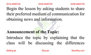 Television Vs News Papers Lesson Plan_1.pptx