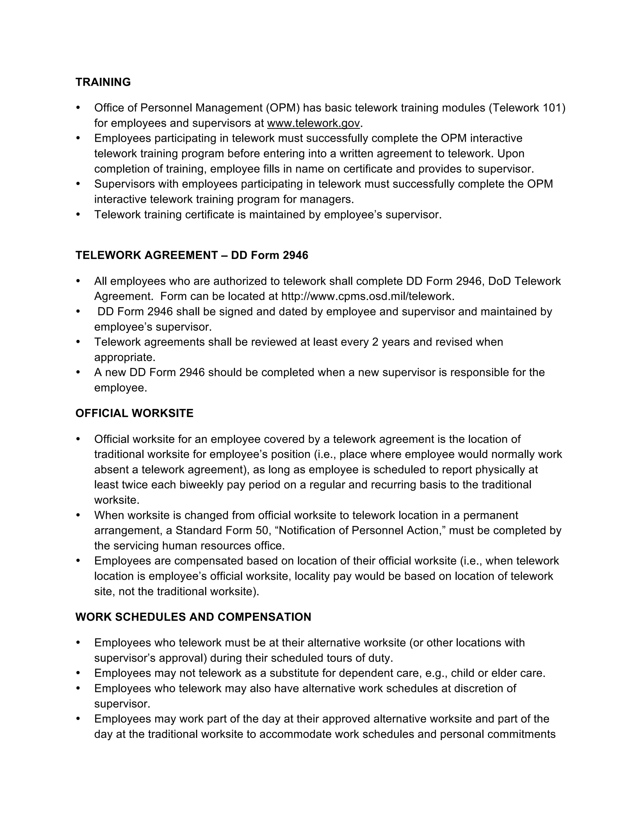 Telework Fact Sheet —Headquarters Air Force Civilian Force Policy ...