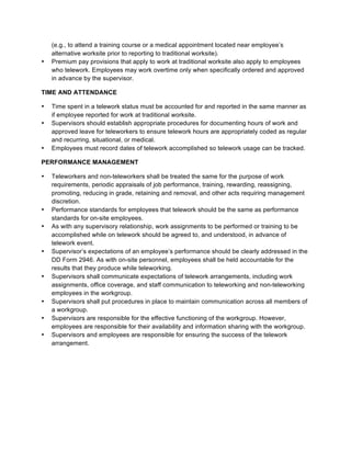 Telework Fact Sheet —Headquarters Air Force Civilian Force Policy ...