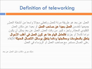 Teleworking | PPT