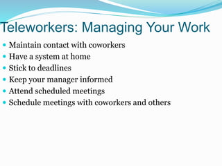 Teleworking | PPTX