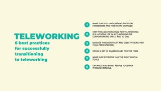 Teleworking and flex-office: moving towards mobile employees? | PPT