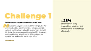 Teleworking and flex-office: moving towards mobile employees? | PPT