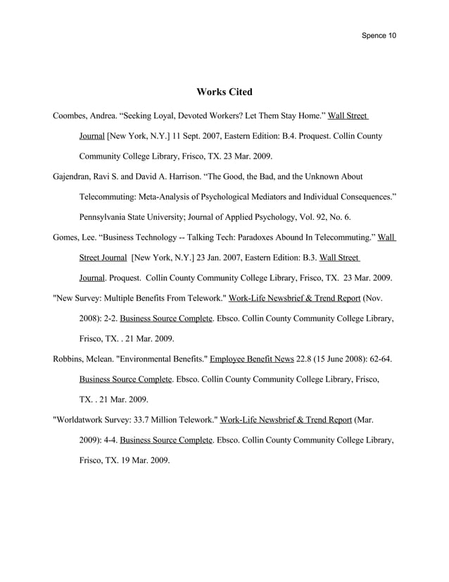 Telework Proposal1 | PDF