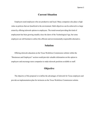 Telework Proposal1 | DOC