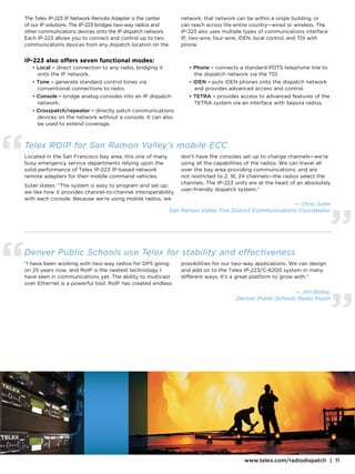 Telex Radio Dispatch: brochure | PDF