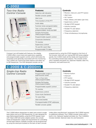 Telex Radio Dispatch: brochure | PDF