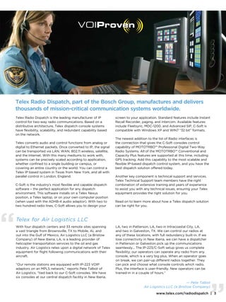 Telex Radio Dispatch: brochure | PDF