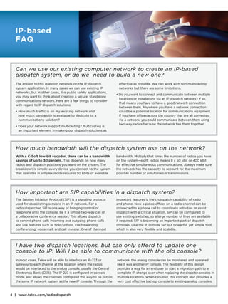Telex Radio Dispatch: brochure | PDF