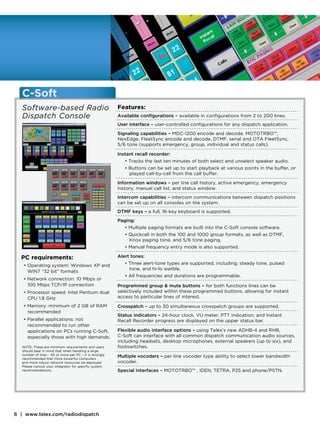 Telex Radio Dispatch: brochure | PDF