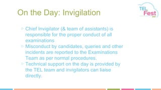 Exams in MOLE - Danny Monaghan, David Markham | PPT