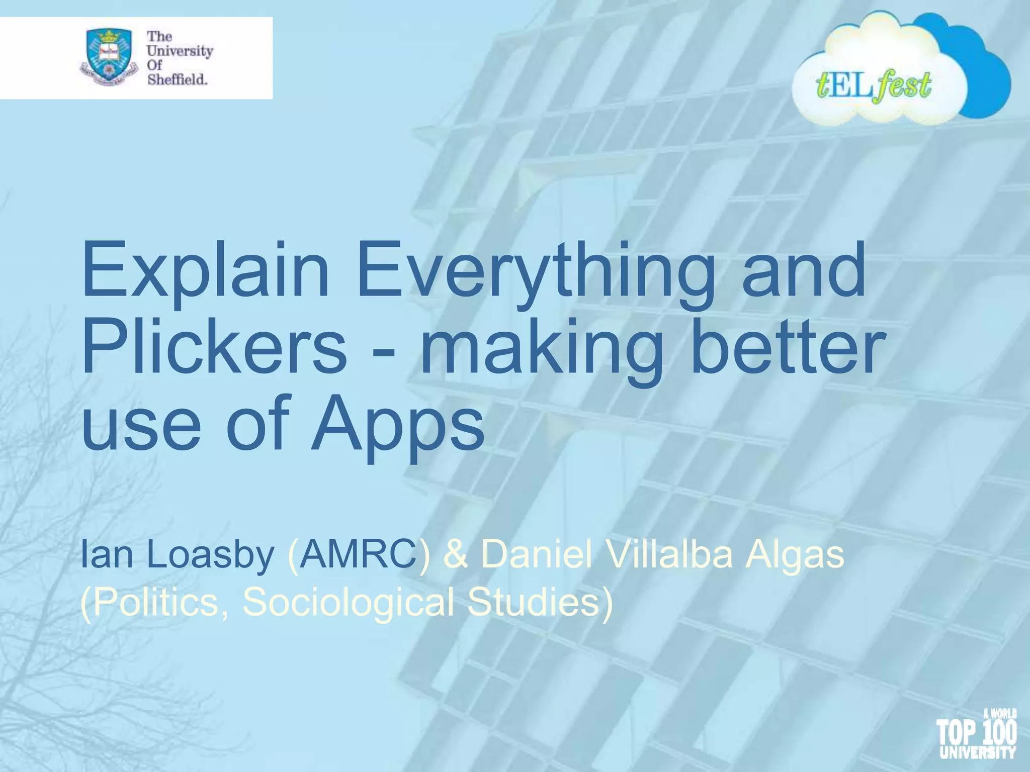 Explain Everything & Plickers | PPT