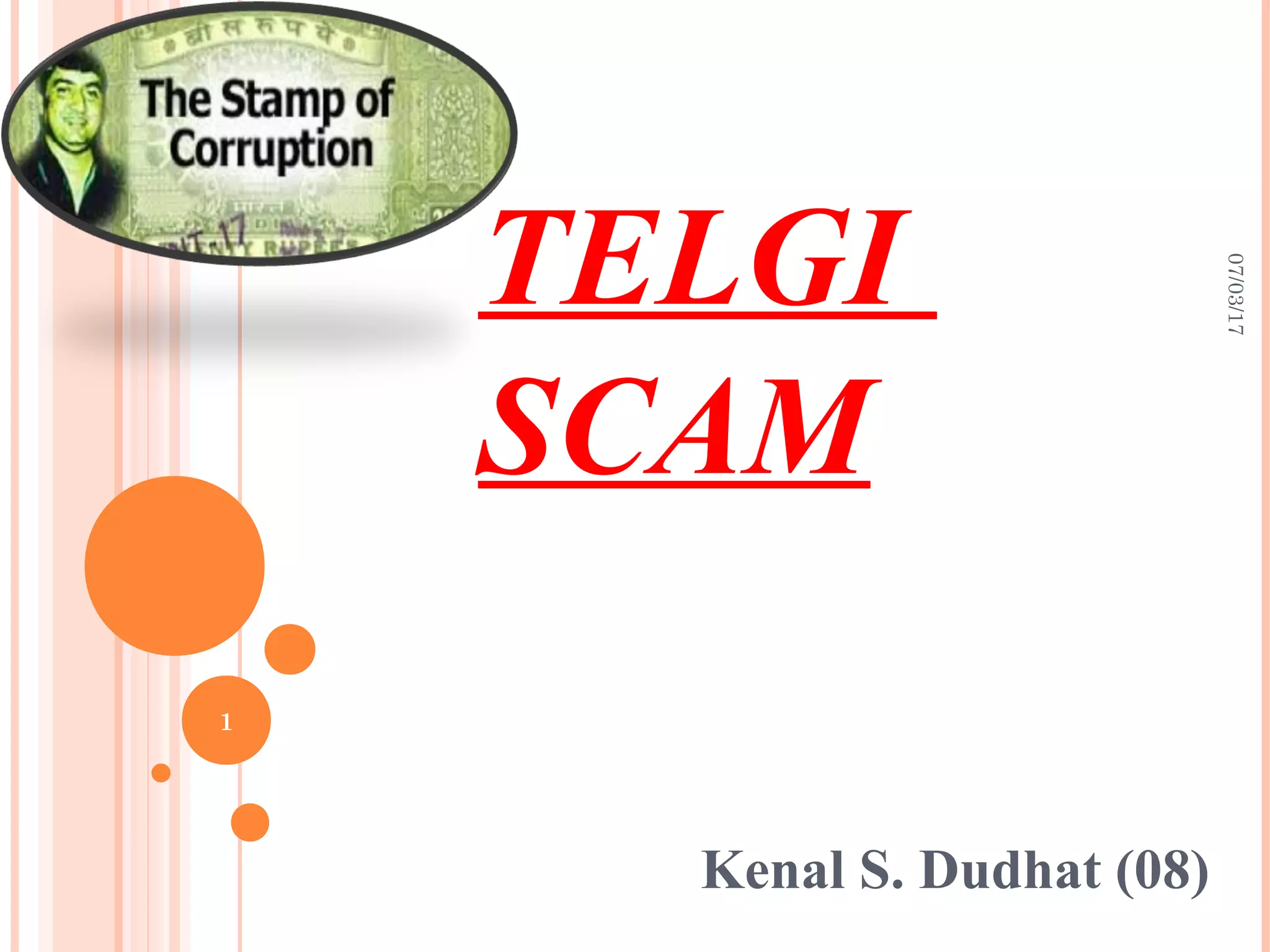 Telgi scam | PPT