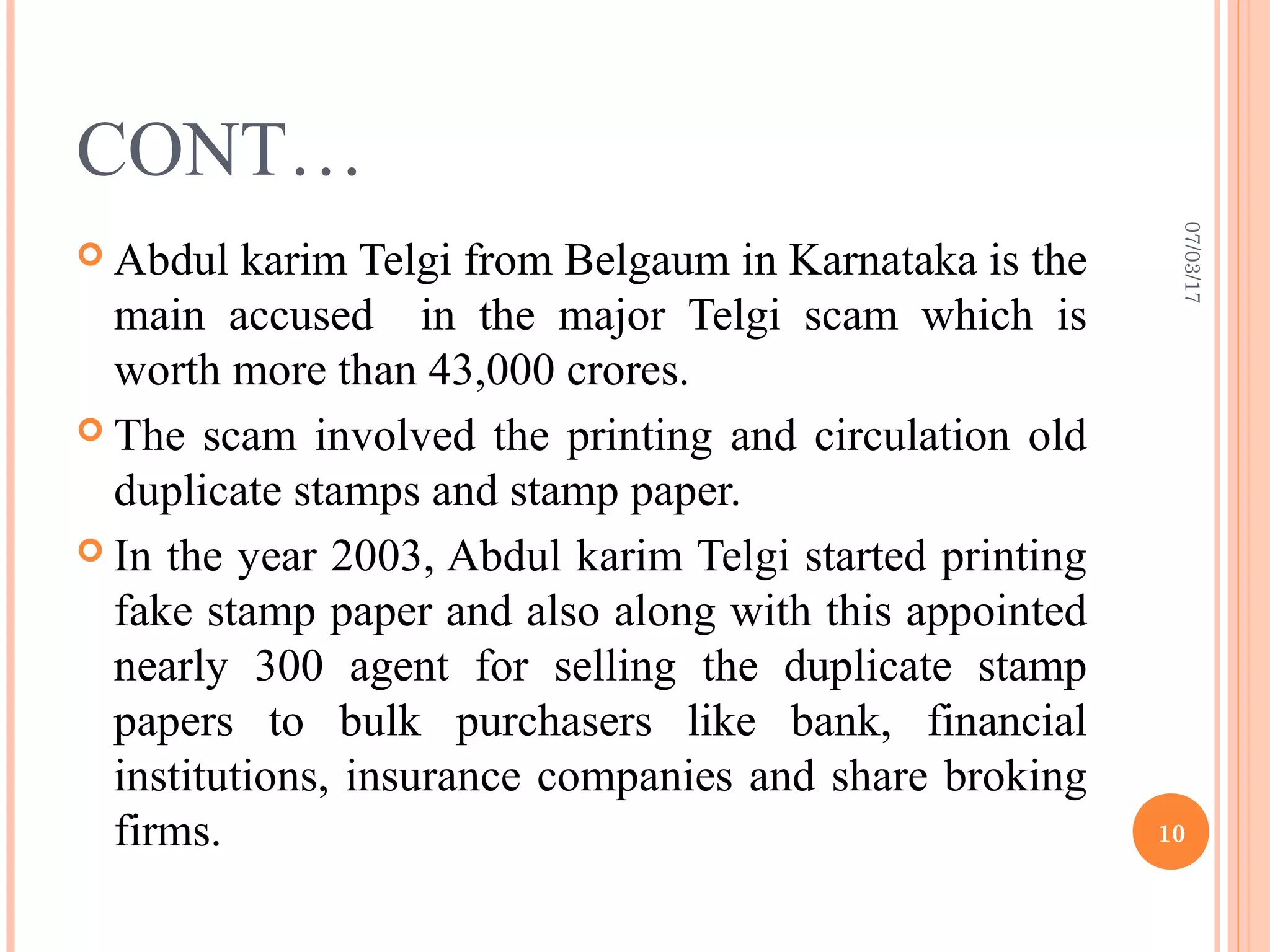 Telgi scam | PPT