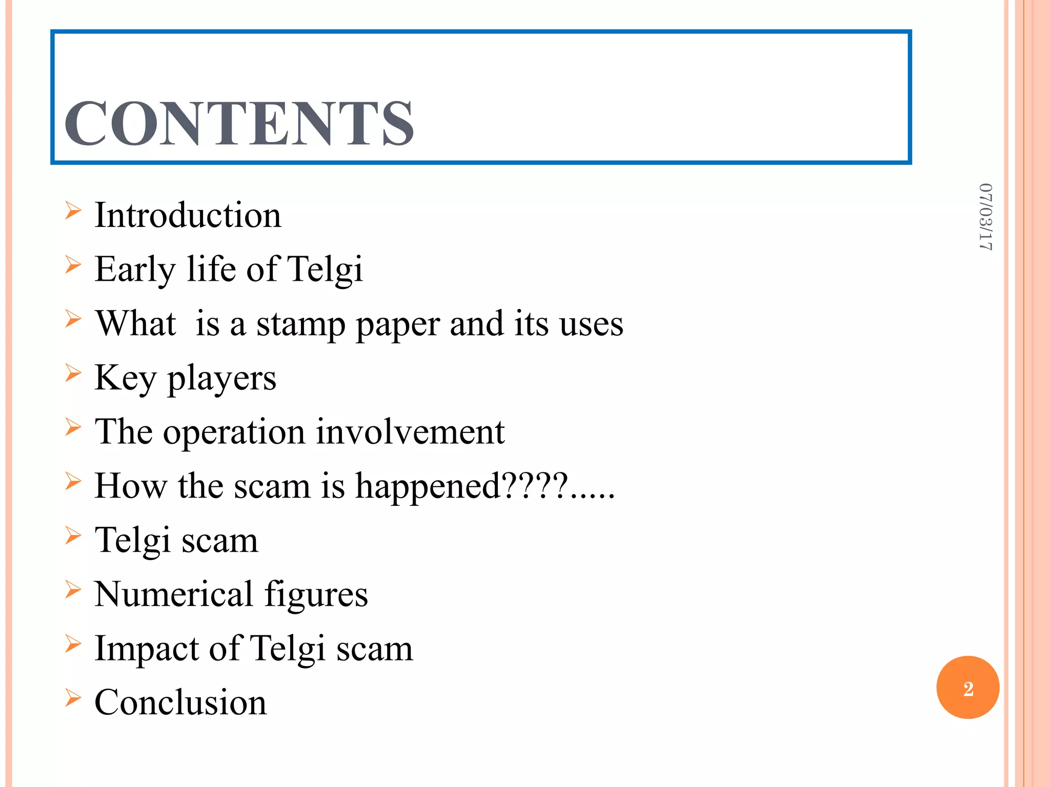 Telgi scam | PPT