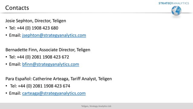 Teligen Services 2019 presentation | PPTX