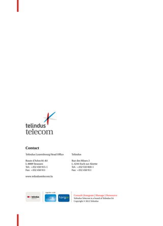 Telindus telecom-brochure | PDF