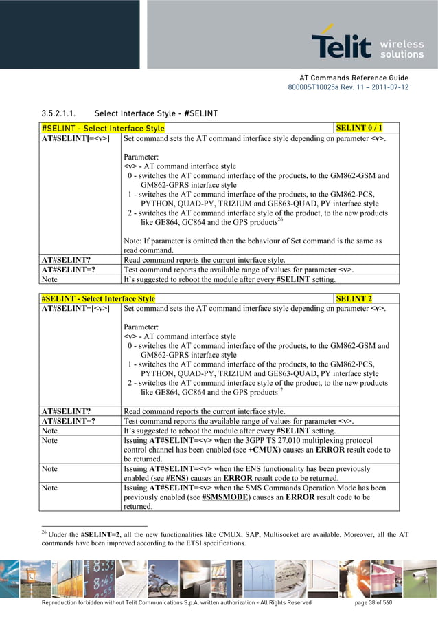 Telit at commands_reference_guide_r11 | PDF | Programming Languages | Computing