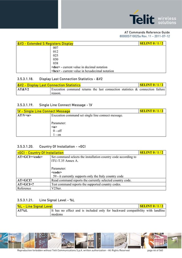 Telit at commands_reference_guide_r11 | PDF | Programming Languages | Computing