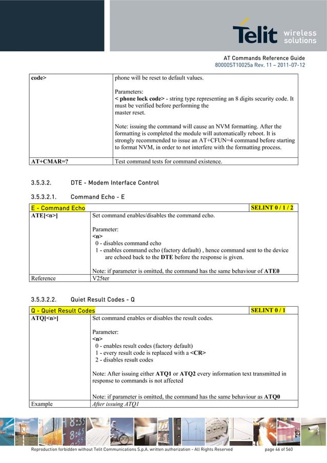 Telit at commands_reference_guide_r11 | PDF | Programming Languages | Computing