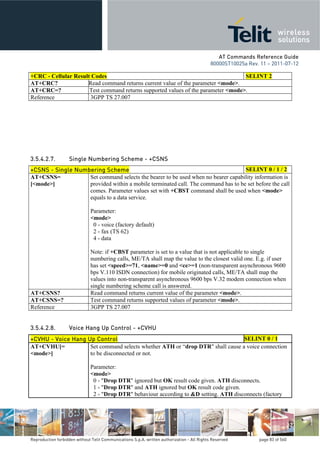 Telit at commands_reference_guide_r11 | PDF