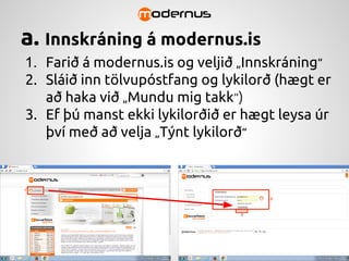 Teljari: hvernig á að sækja mælikóða | PDF