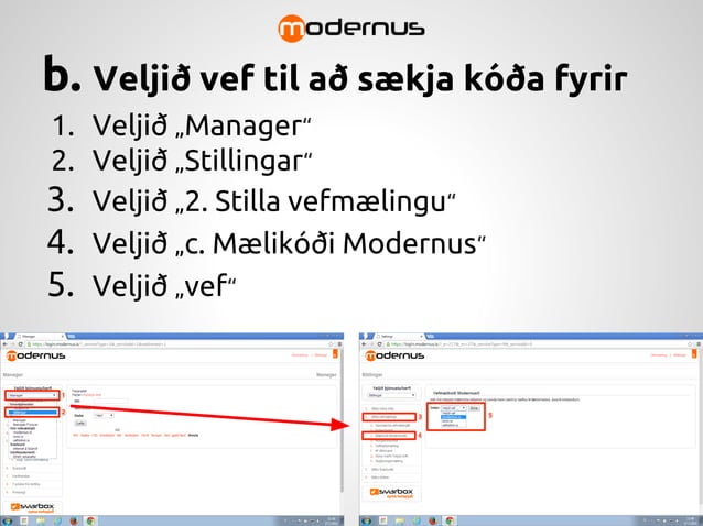 Teljari: hvernig á að sækja mælikóða | PDF