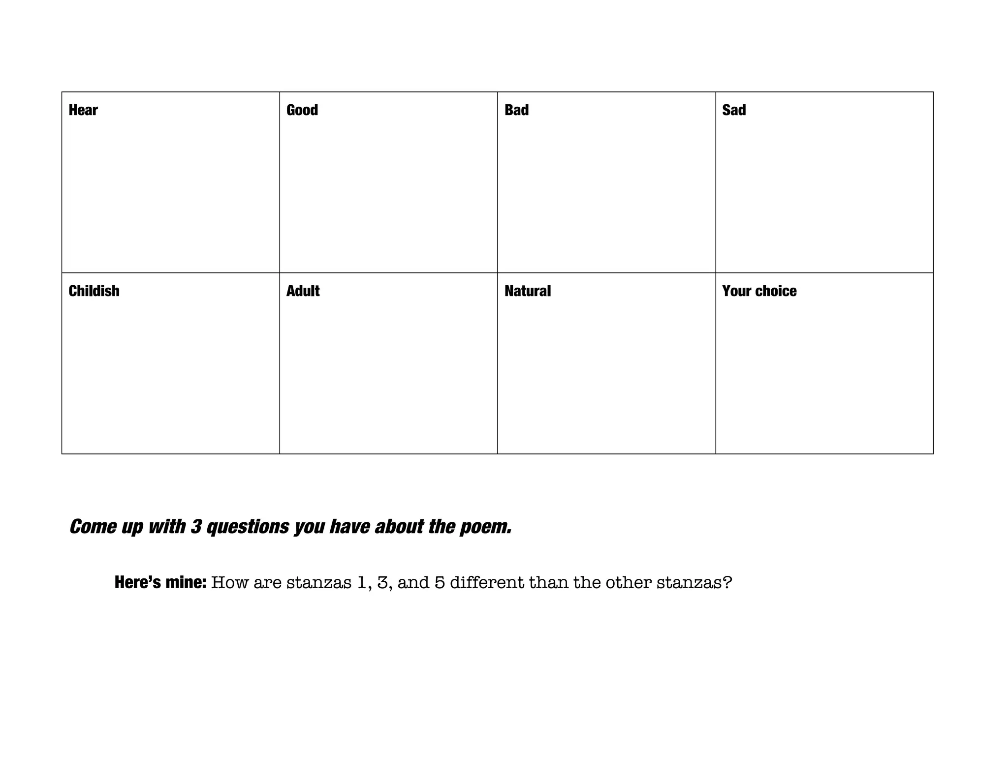 Tell Me Truth Worksheet | PDF