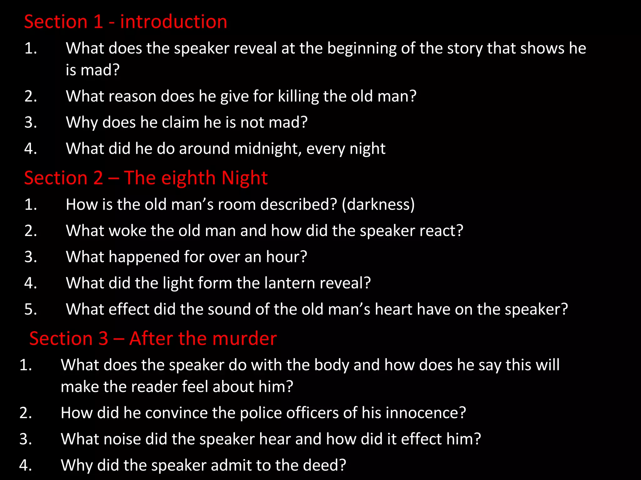 Tell Tale Heart | PPT