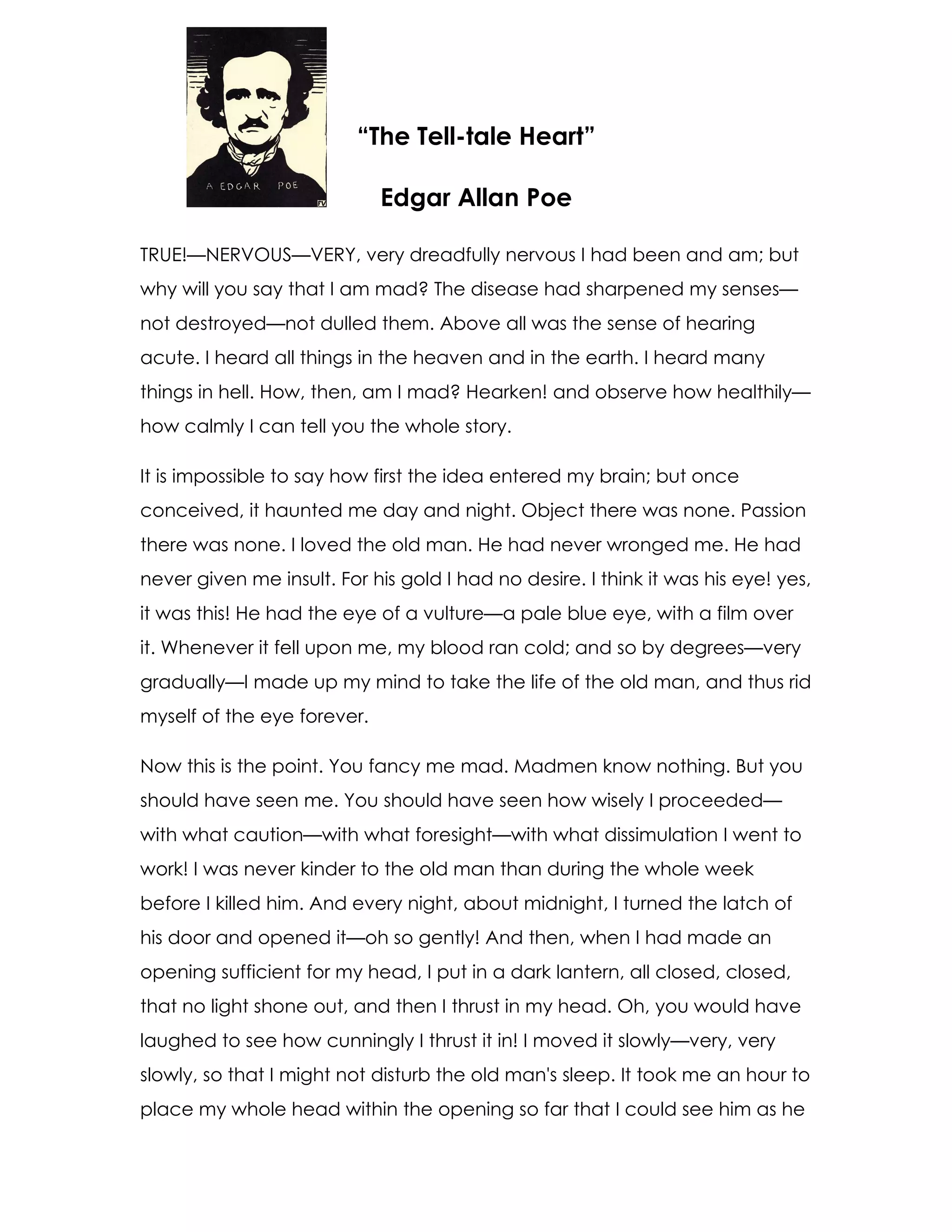 Tell tale heart | PDF