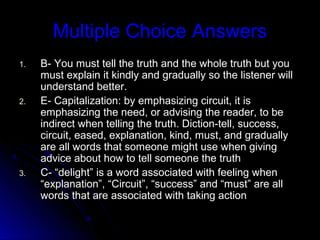 Tell all the truth but tell it slant ppt | PPT