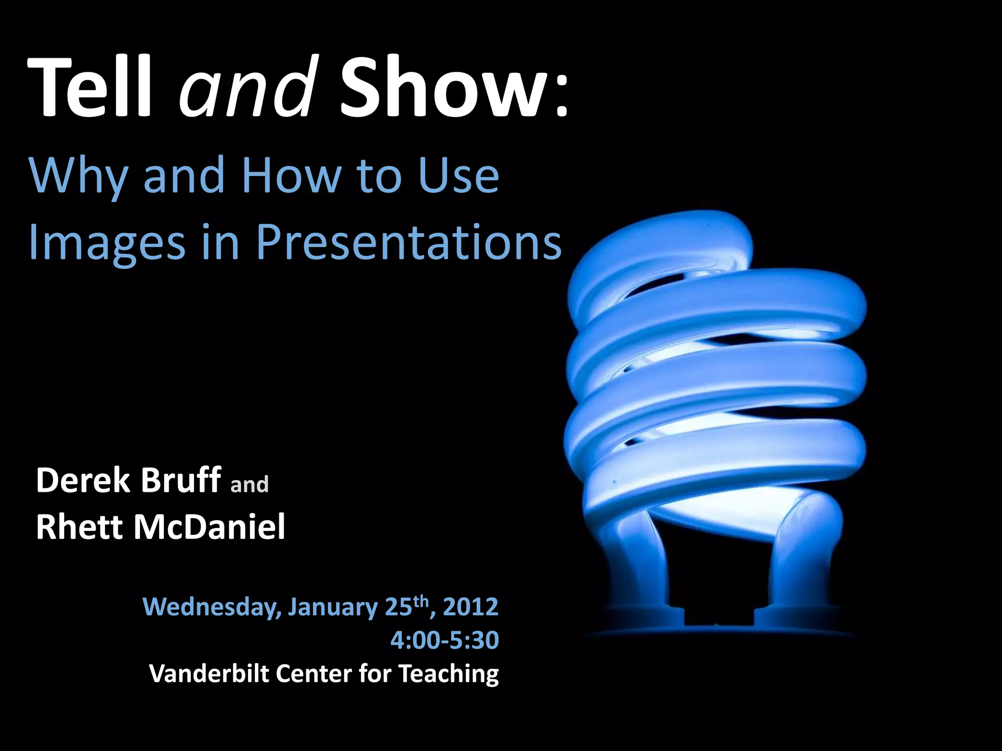 Tell and show | PPTX
