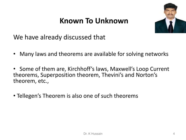 Tellegen’s-Substitution-Reciprocity-Theorem.ppt | Computer Networking | Computing