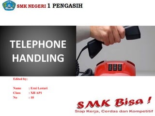 Tellephone handling | PPTX