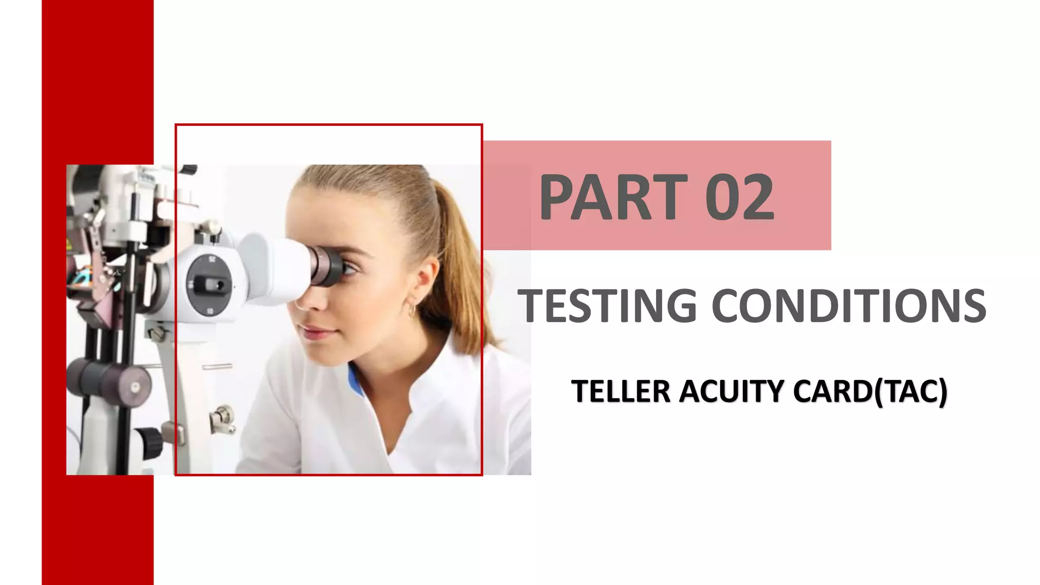 Teller acuity card | PPTX