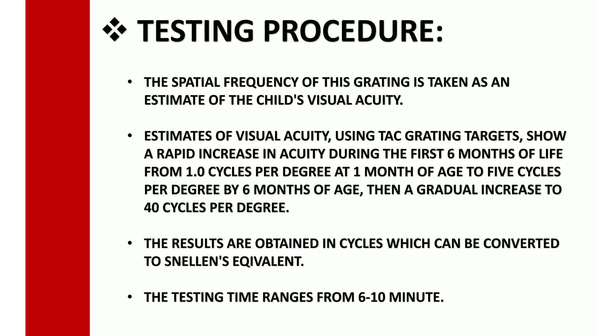 Teller acuity card | PPTX