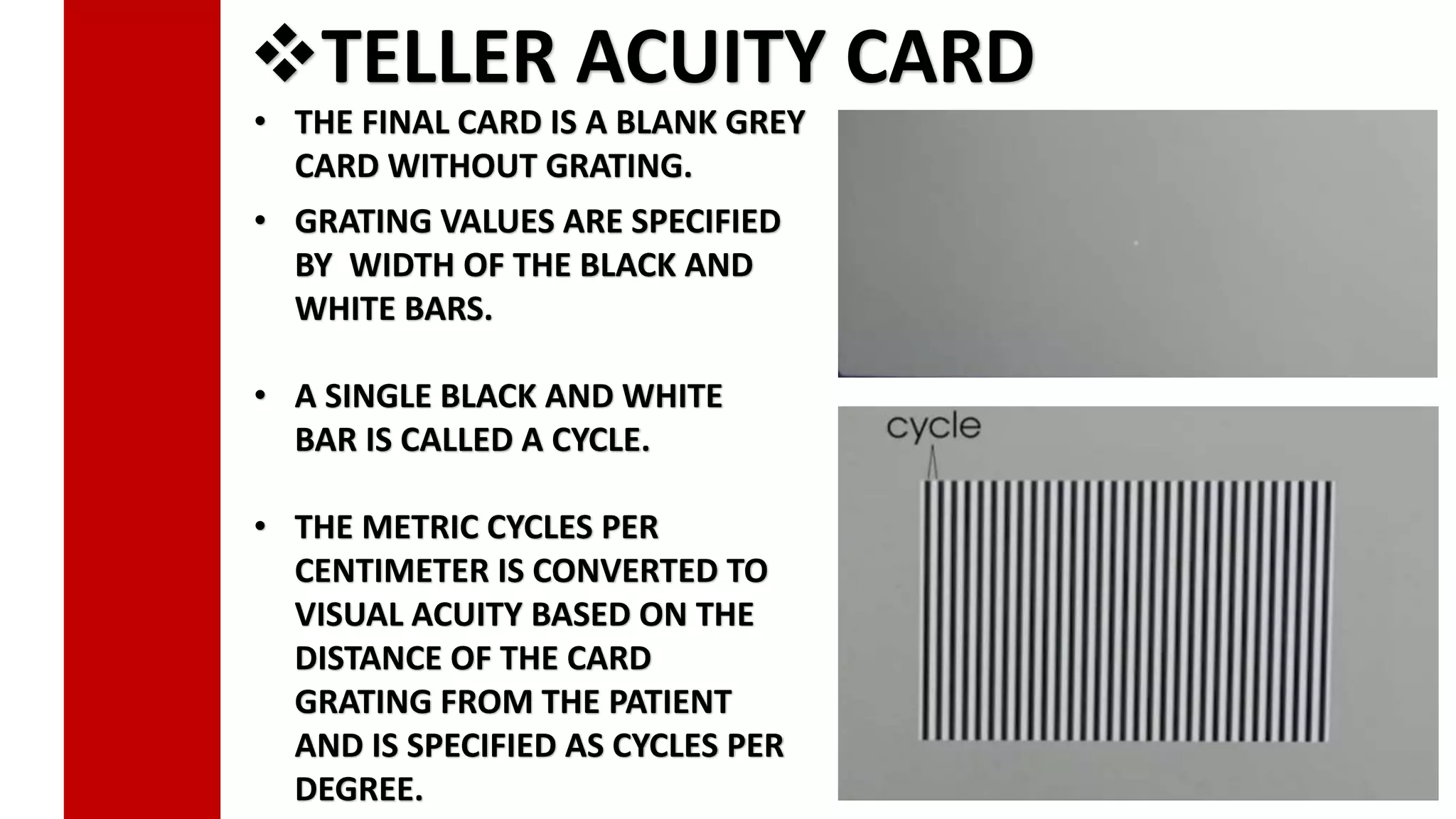 Teller acuity card | PPTX
