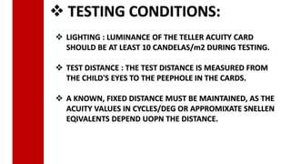 Teller acuity card | PPTX