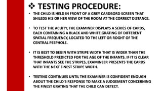 Teller acuity card | PPTX