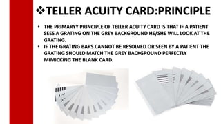 Teller acuity card | PPTX